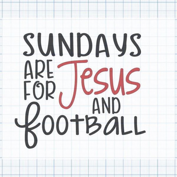 Sundays Are for Jesus and Football Svg - Etsy