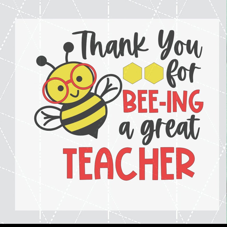 Thank You for Bee-ing a Great Teacher - Etsy