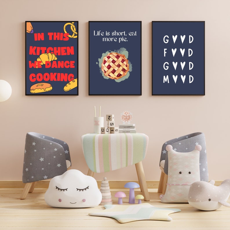 Cute Kitchen Decor Kitchen Art Kitchen Poster Kitchen Print Modern ...