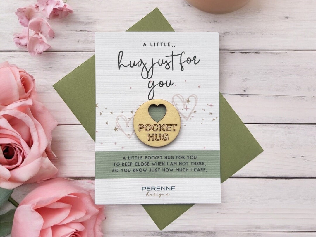 A Hug Just for You, Pocket Hug Token, Positivity Gift, Cheer up Gift ...