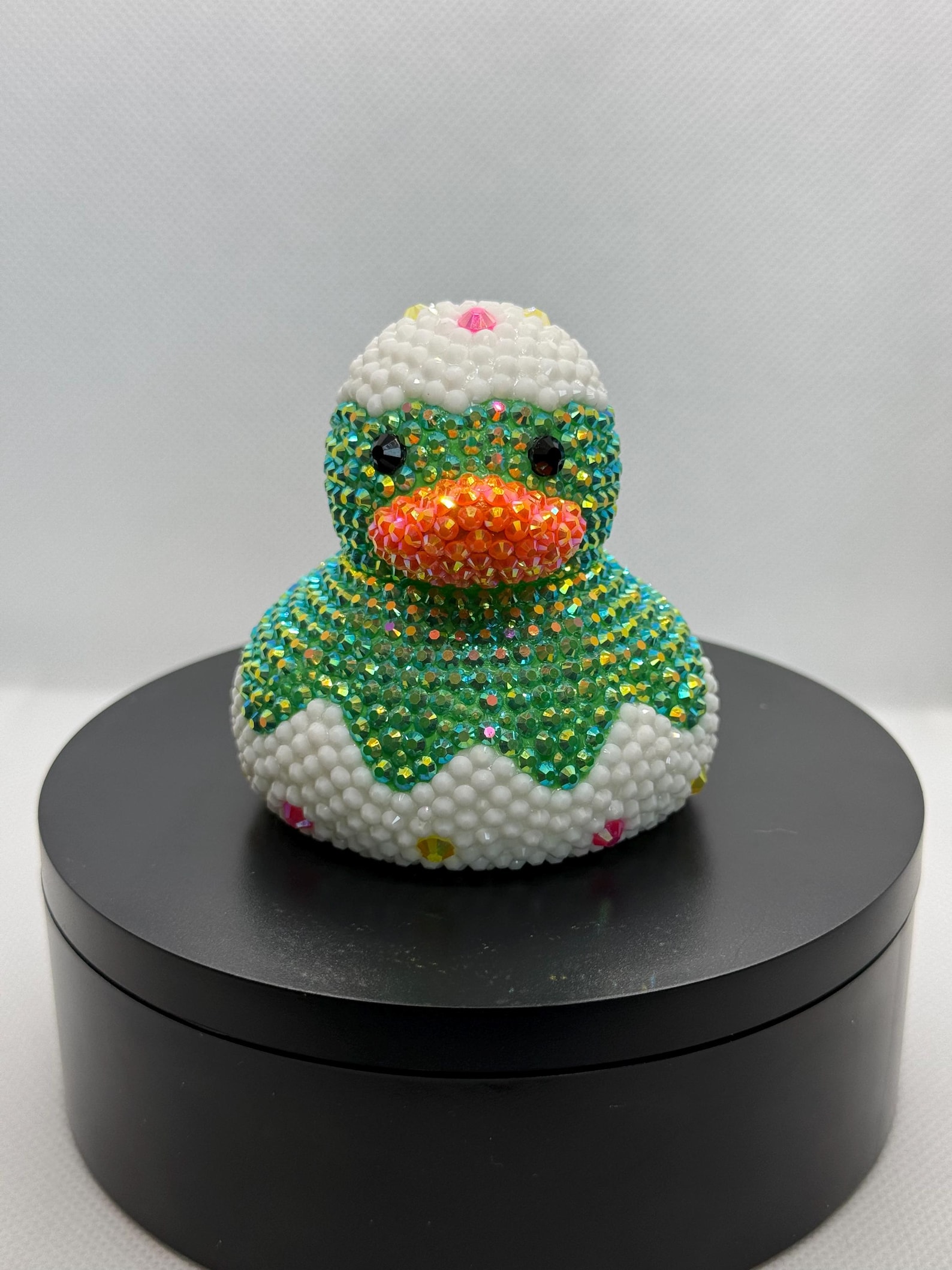 Easter Egg Rhinestone Rubber Duck, Easter Egg Bling Rubber Duck ...
