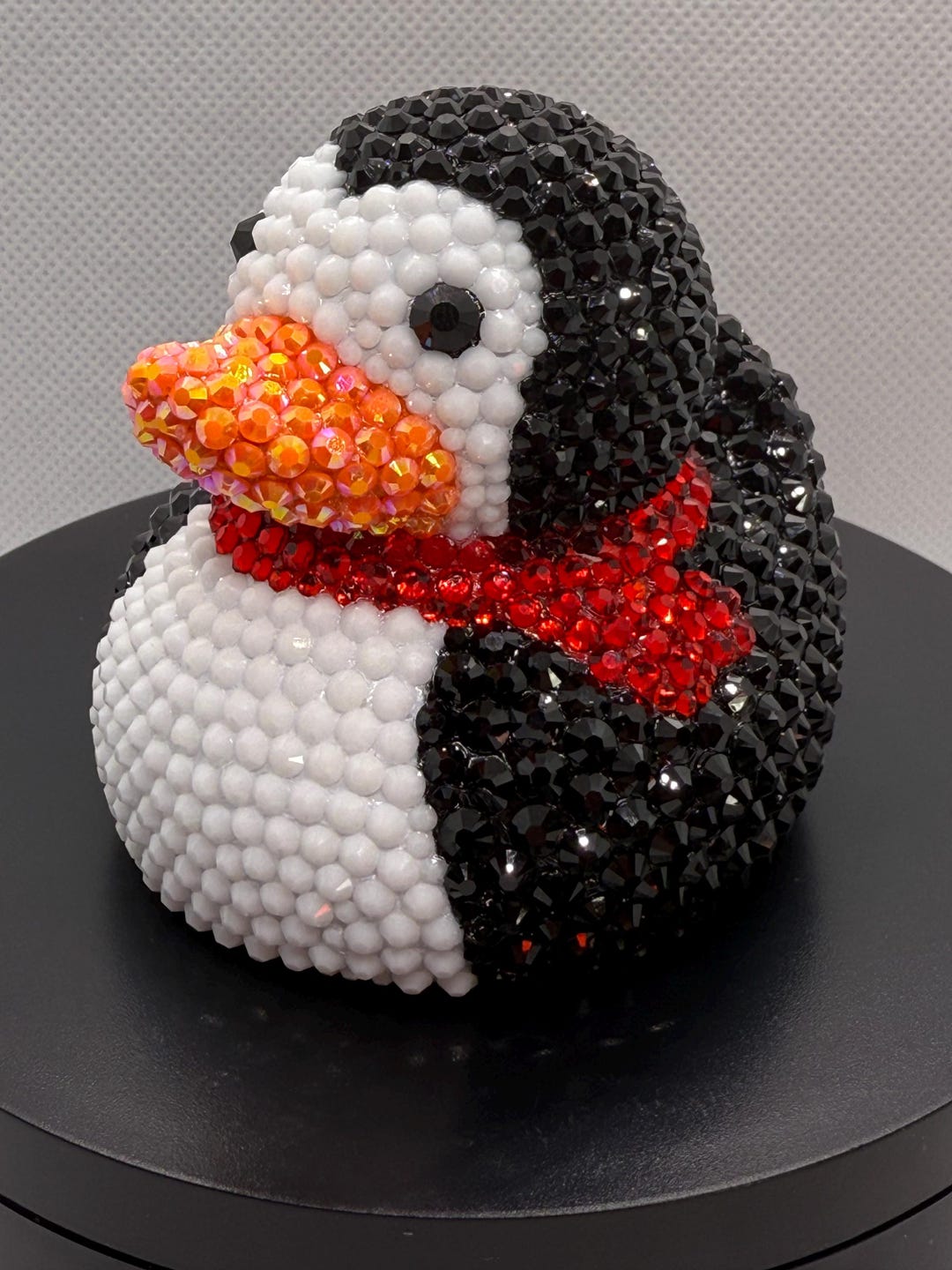 Penguin Christmas Rhinestone Rubber Duck, Penguin Bling Rubber Duck ...