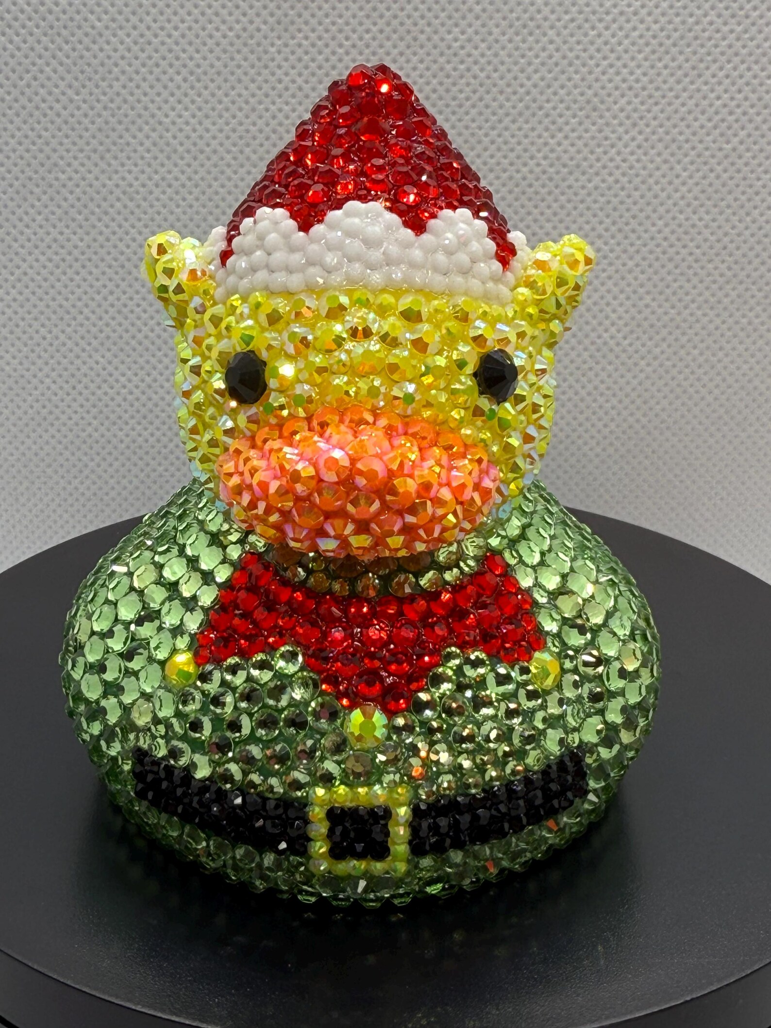 Elf Christmas Rhinestone Rubber Duck, Elf Bling Rubber Duck, Christmas ...