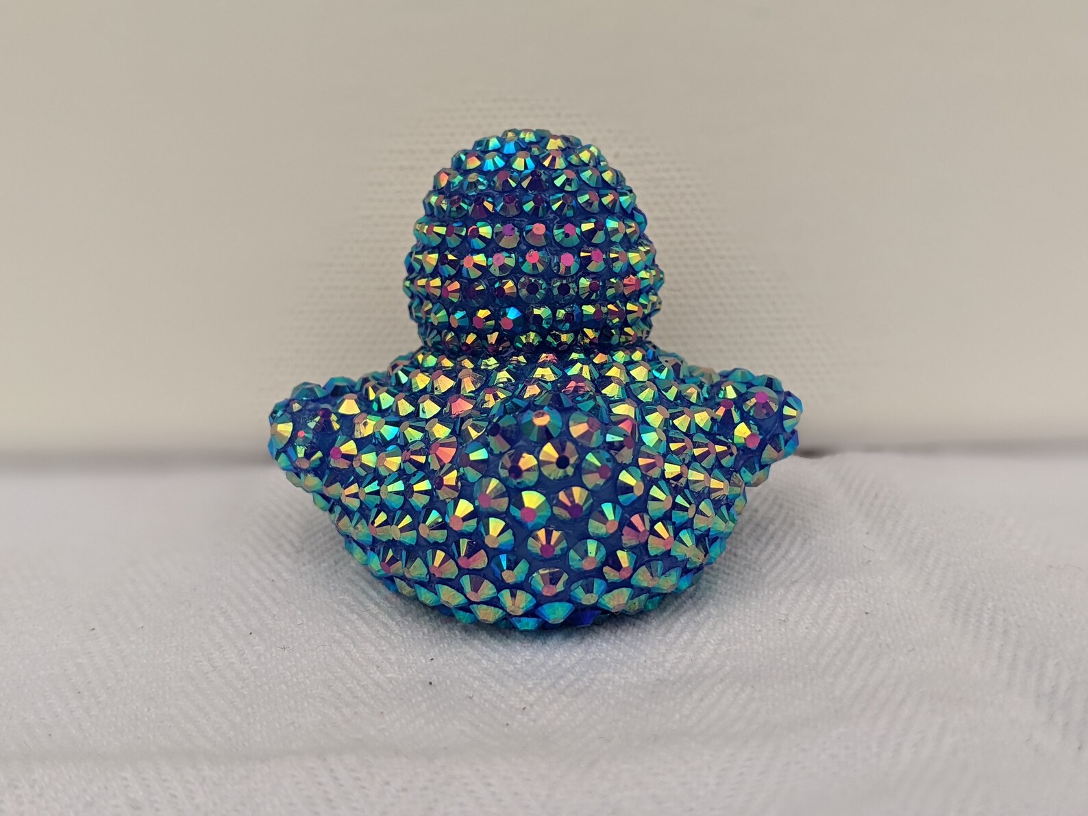 Blue Rhinestone Rubber Duck, Blue Bling Duck, Blue Bedazzled Rubber ...