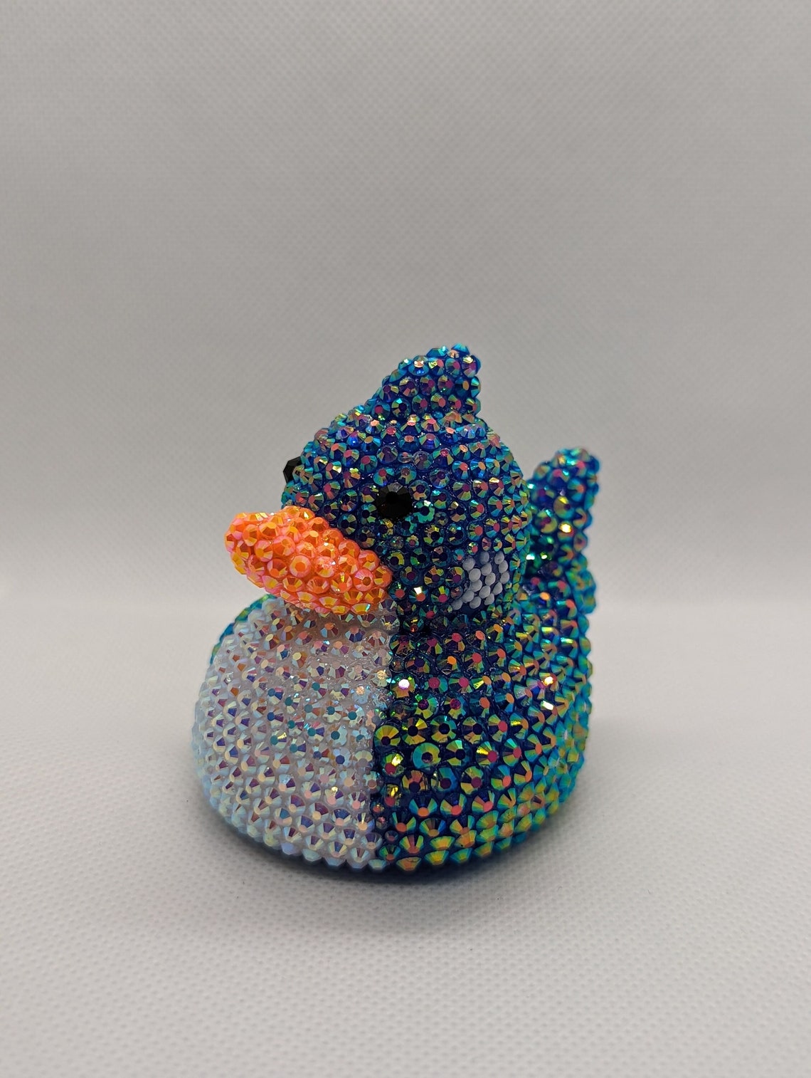Shark Rhinestone Rubber Duck, Shark Bling Rubber Duck, Shark Bedazzled ...