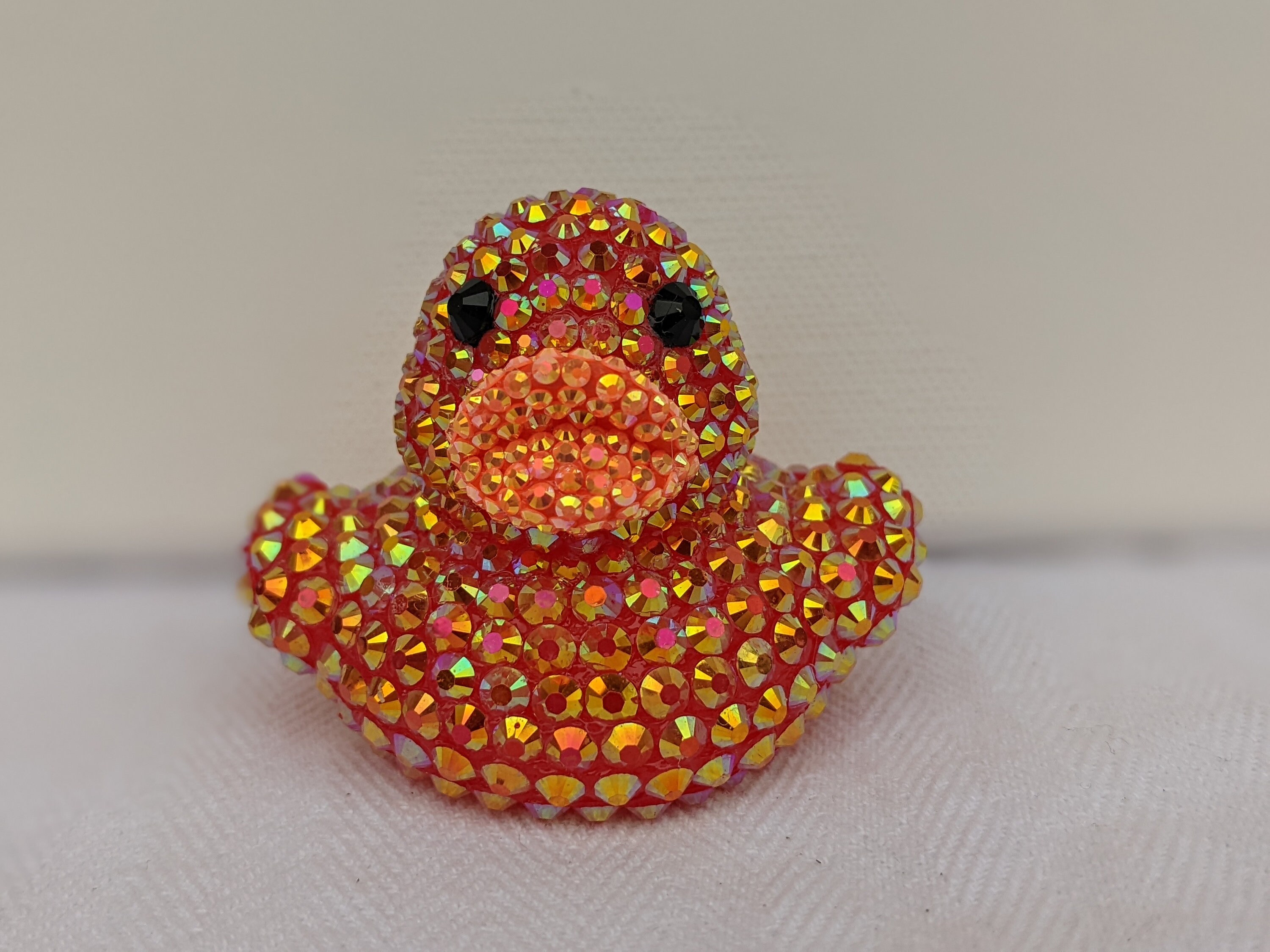 Red Rhinestone Rubber Duck, Red Bling Duck, Red Bedazzled Rubber Duck ...