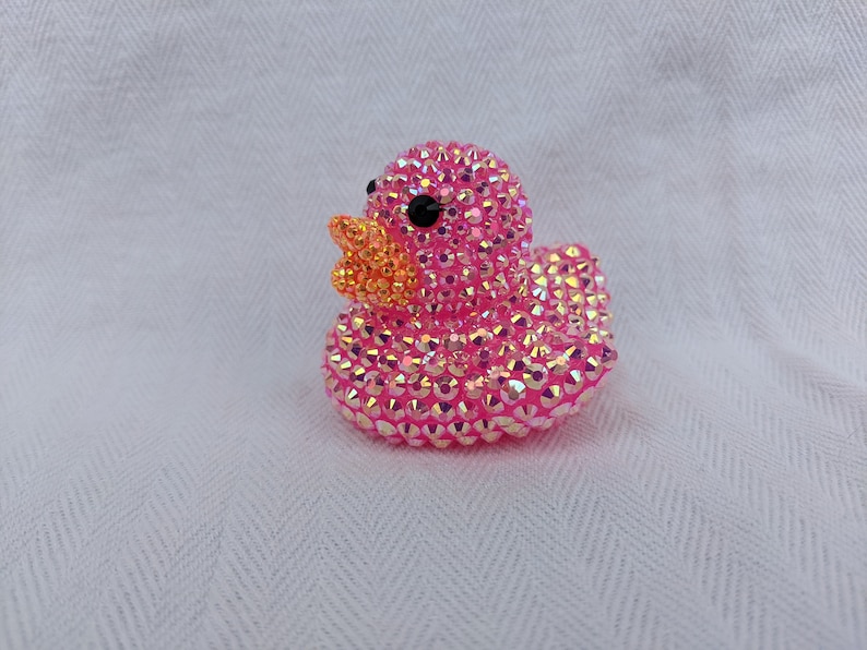 Pink Rhinestone Rubber Duck Pink Bling Rubber Duck Pink - Etsy