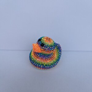 Rainbow Rhinestone Rubber Duck, Rainbow Bling Rubber Duck, Rainbow ...