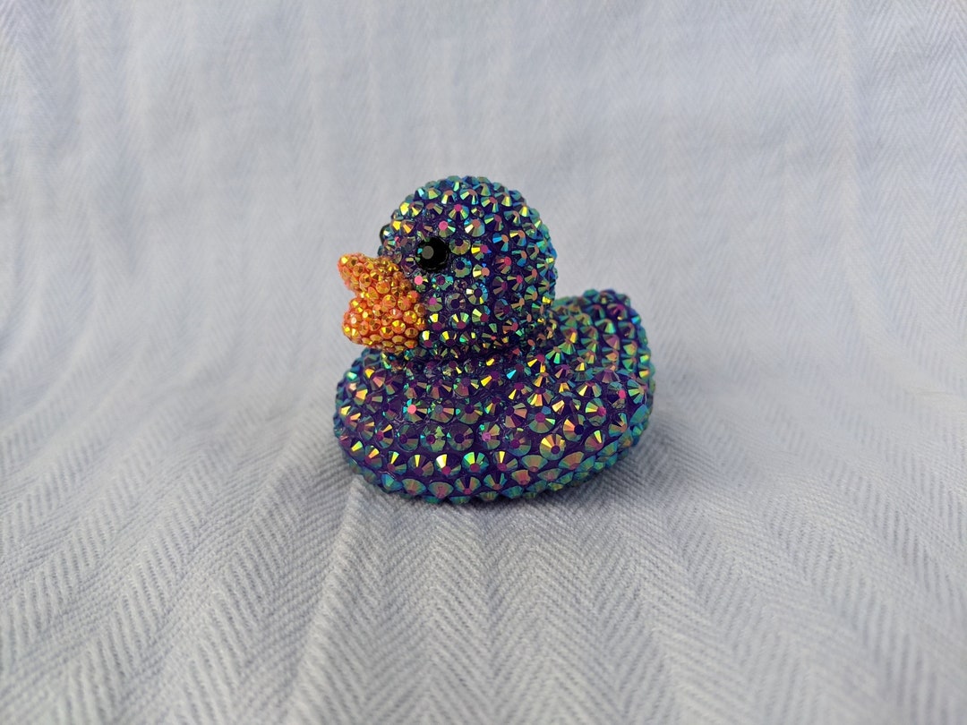 Purple Rhinestone Rubber Duck, Purple Bling Duck, Purple Bedazzled ...