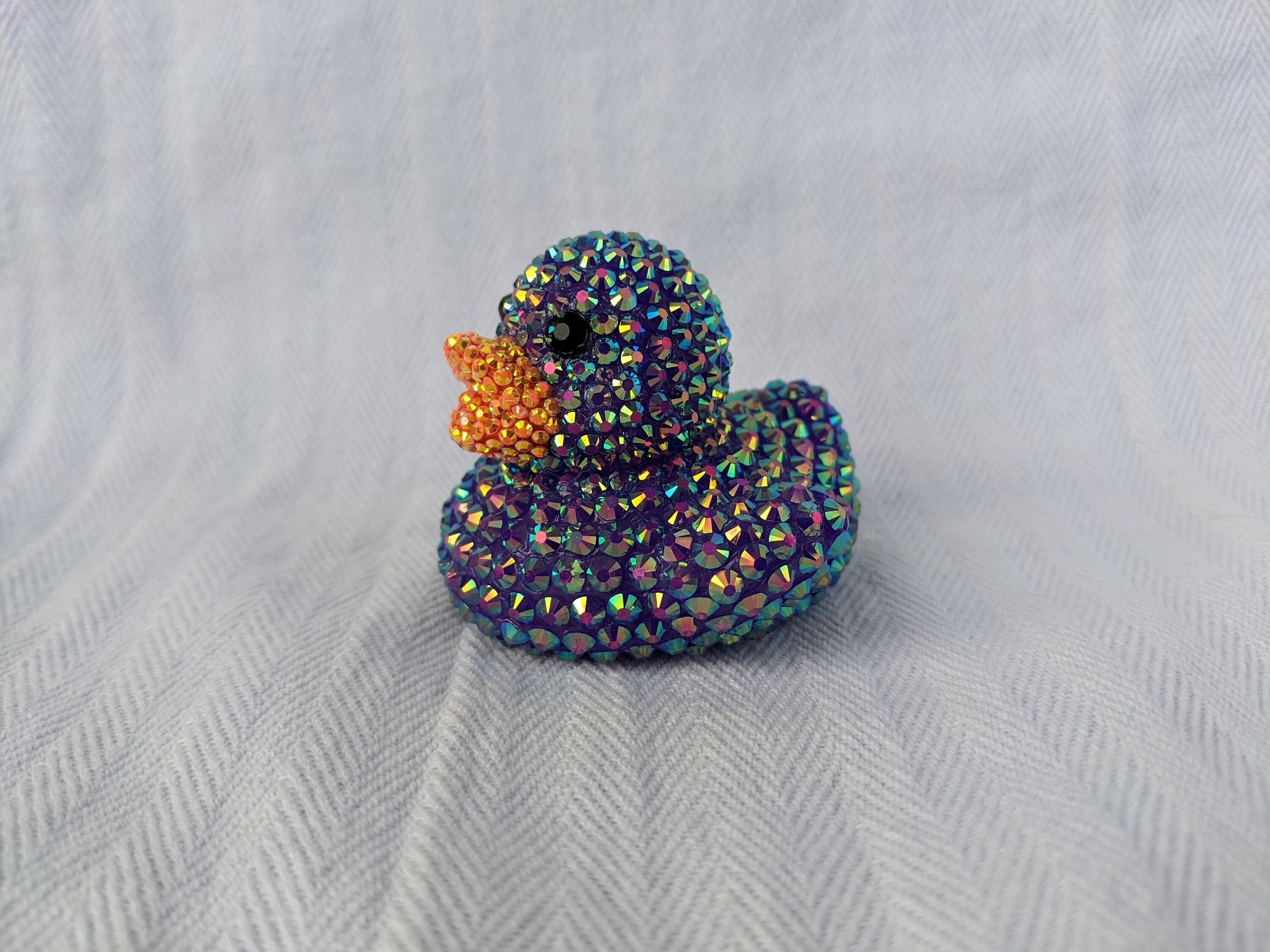 Purple Rhinestone Rubber Duck, Purple Bling Duck, Purple Bedazzled ...