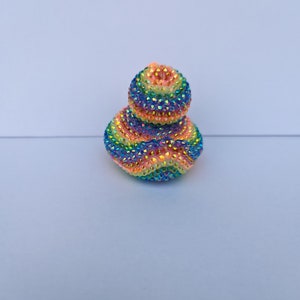 Rainbow Rhinestone Rubber Duck, Rainbow Bling Rubber Duck, Rainbow ...
