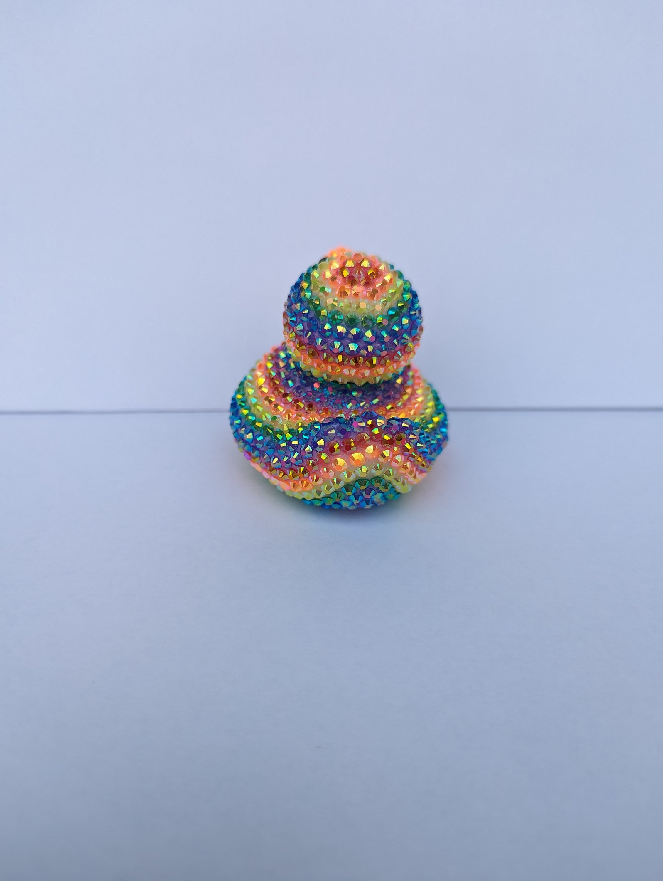 Rainbow Rhinestone Rubber Duck, Rainbow Bling Rubber Duck, Rainbow ...