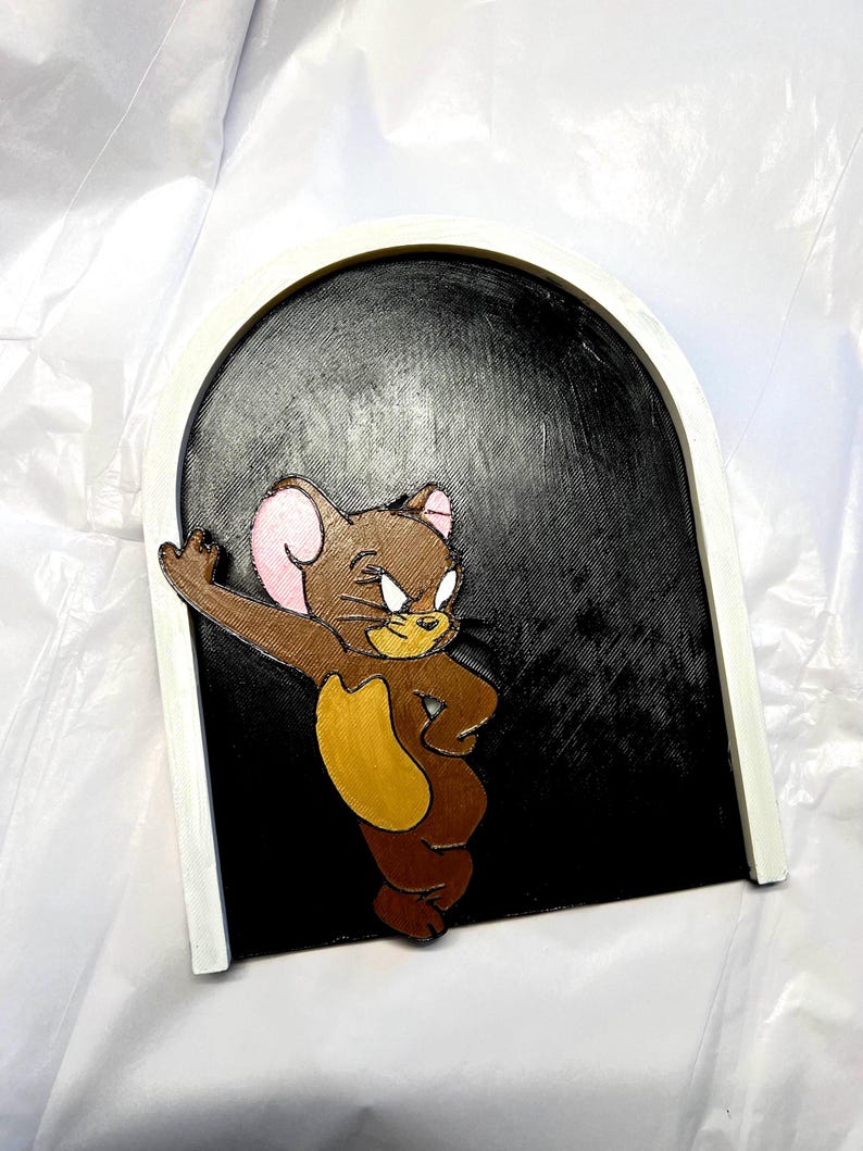 Tom and Jerry Wall Decor - Cartoon Hole in Wall Decor - 90's TV Show ...