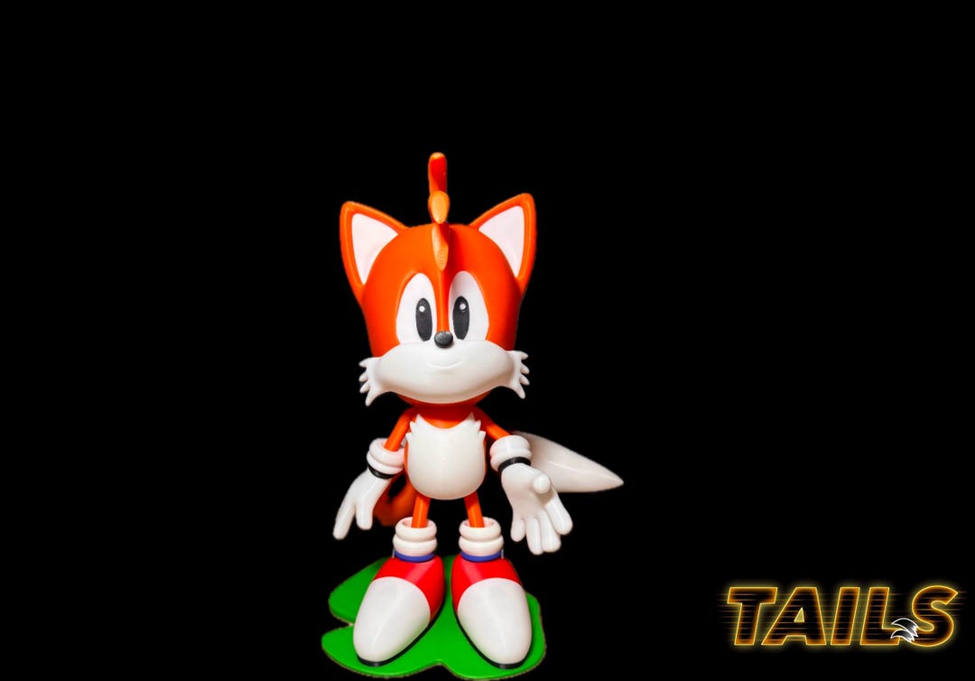 Tails Figure Statue | Standing Toy Sonic Tails Toy Base | Sonic Tails ...