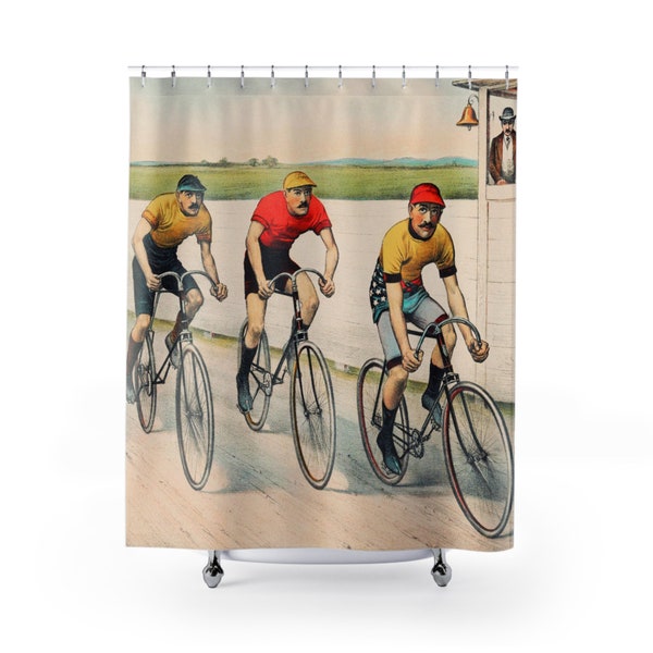 Bicycle Shower Curtain - Etsy