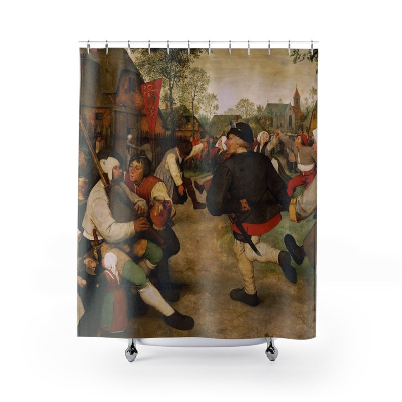 Pieter Bruegel Shower Curtain, Renaissance Medieval Decor, Unique ...