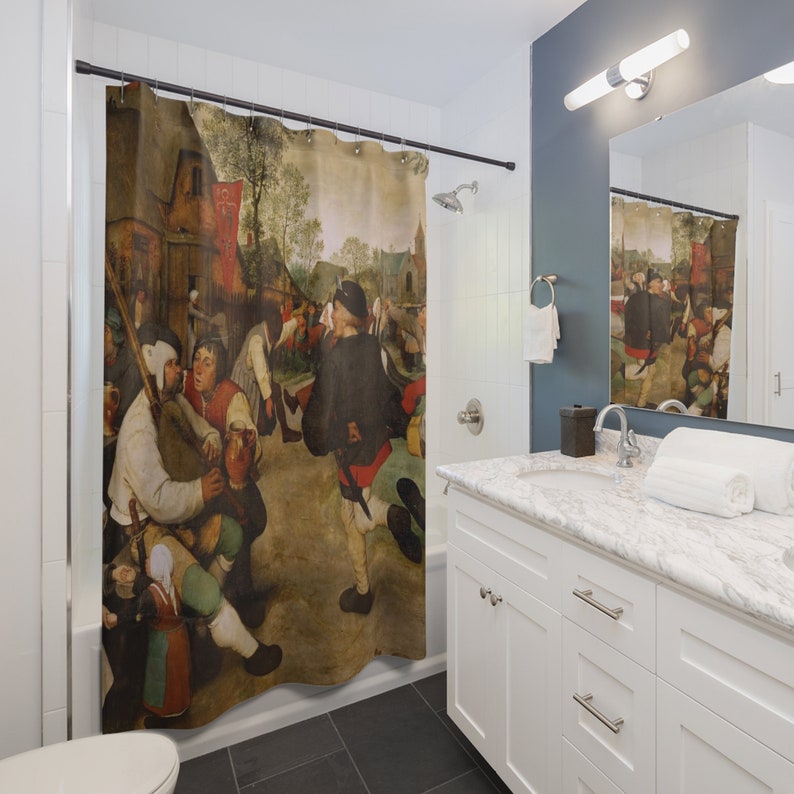 Pieter Bruegel Shower Curtain, Renaissance Medieval Decor, Unique ...