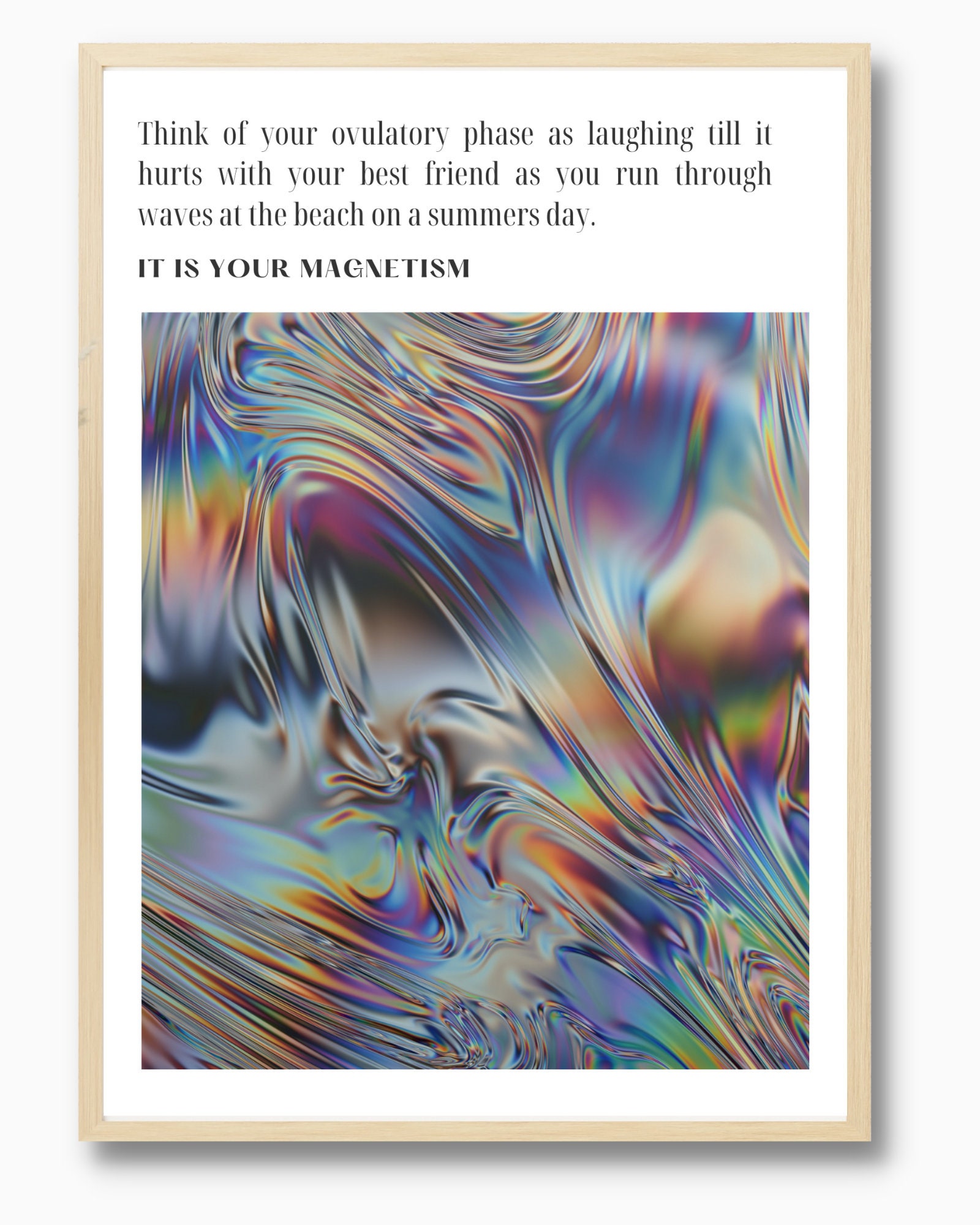 Hormone Healing Wall Art Set of 4, Wellness Manifestation Wall Art ...