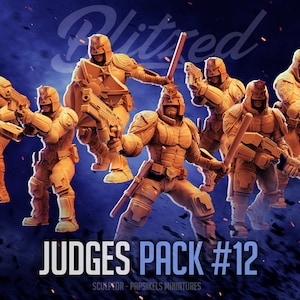 Judges X 7 - Judge Dredd- (sculpted by Papsikels) - Etsy