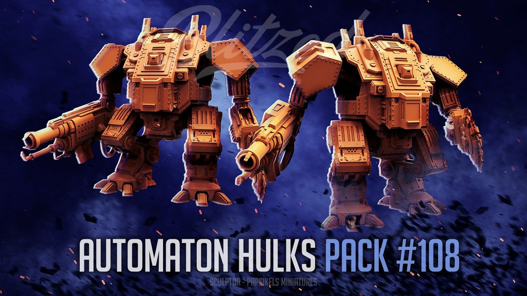 Helldivers Automatons X 2 HULKS - (sculpted by Papsikels) - Etsy UK