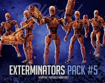 Aliens Xeon's X 5 Aliens sculpted by Papsikels - Etsy UK