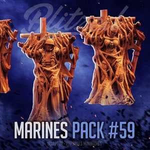 Colonial Marines Cocooned X 4 - Aliens - (sculpted by Papsikels) - Etsy