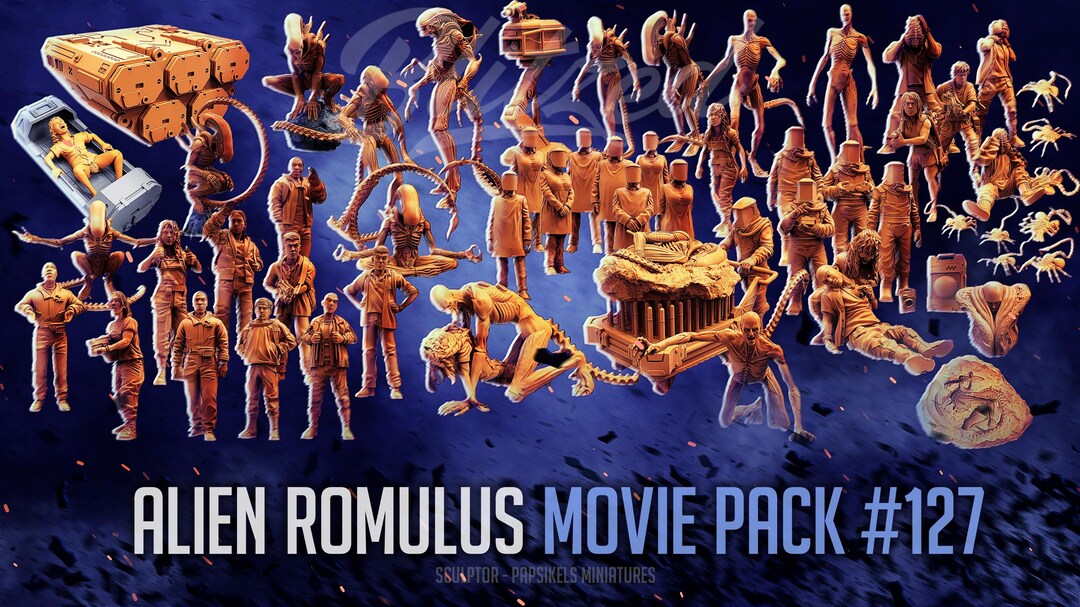 Aliens Romulus HUGE Movie Pack - Aliens - (sculpted by Papsikels) - Etsy UK