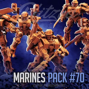 Heavy Exo Suit Marines X 5 - Aliens - (sculpted by Papsikels) - Etsy UK