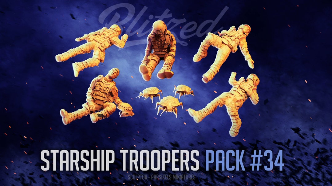 Starship Troopers X 5 & Control Bugs - Starship Troopers- (sculpted by ...