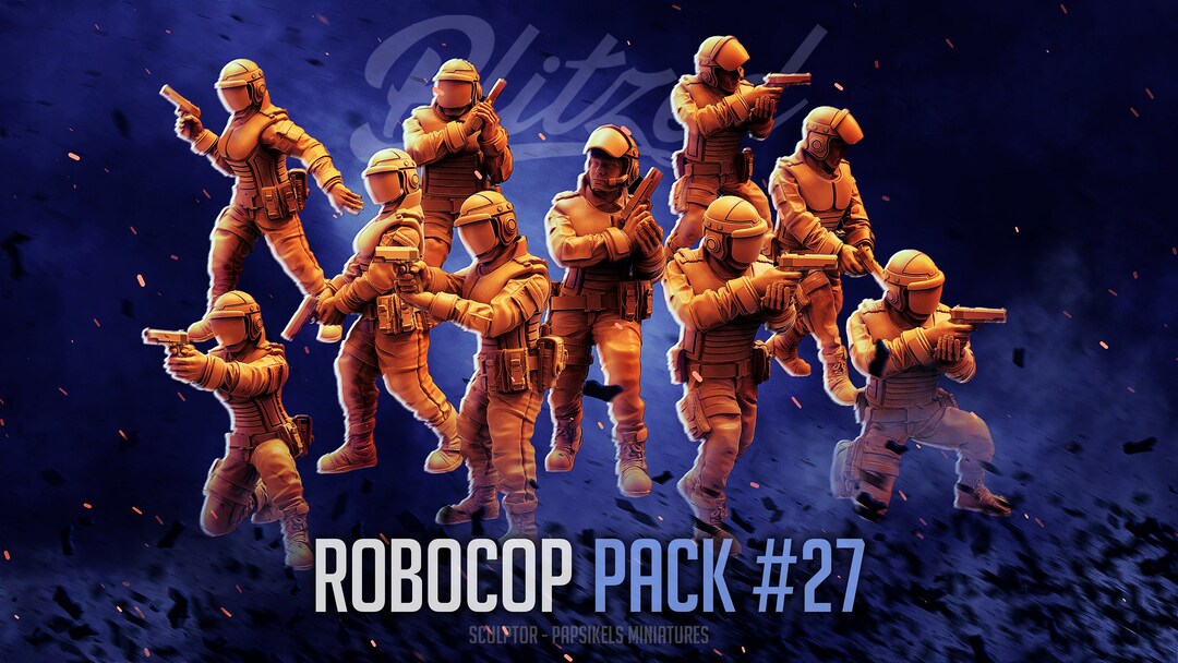 Robocop Cops X 10 - Bundle (sculpted by Papsikels) - Etsy UK