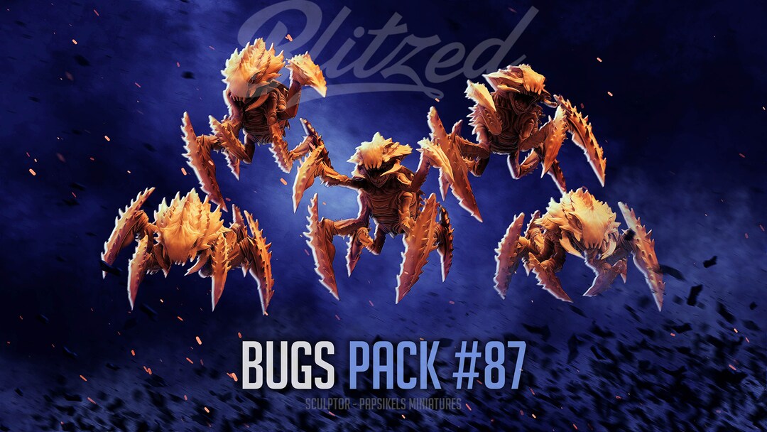 Helldivers BUGS X 5 Starship Troopers sculpted by Papsikels - Etsy UK