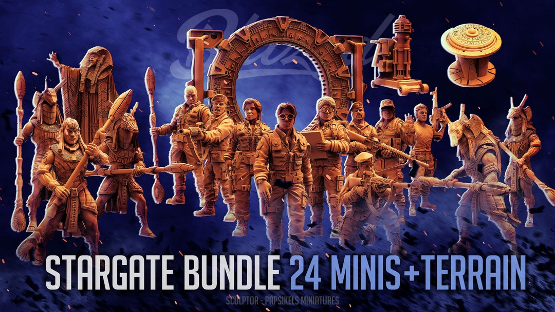 Stargate Bundle 24 Minis + Terrain - (sculpted by Papsikels) - Etsy UK