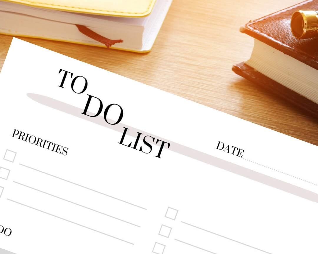 Minimal to Do List Printable, to Do List Printable, Tasks List Template ...