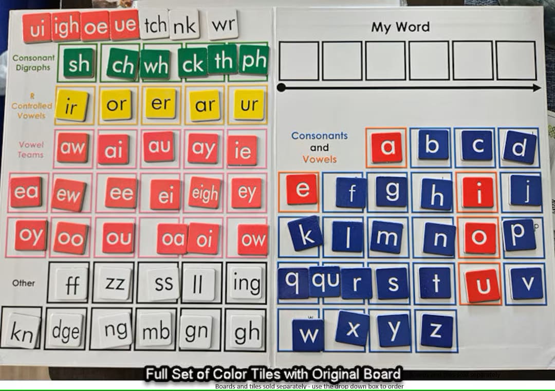 Magnetic Letter Tiles, Boards, Folders: Sets of 10 - Sold Separately ...