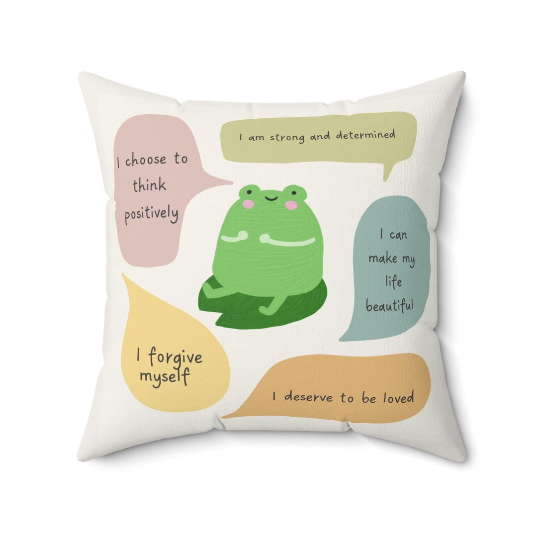 Positive Self-talk Therapeutic Pillow With Affirmations - Etsy