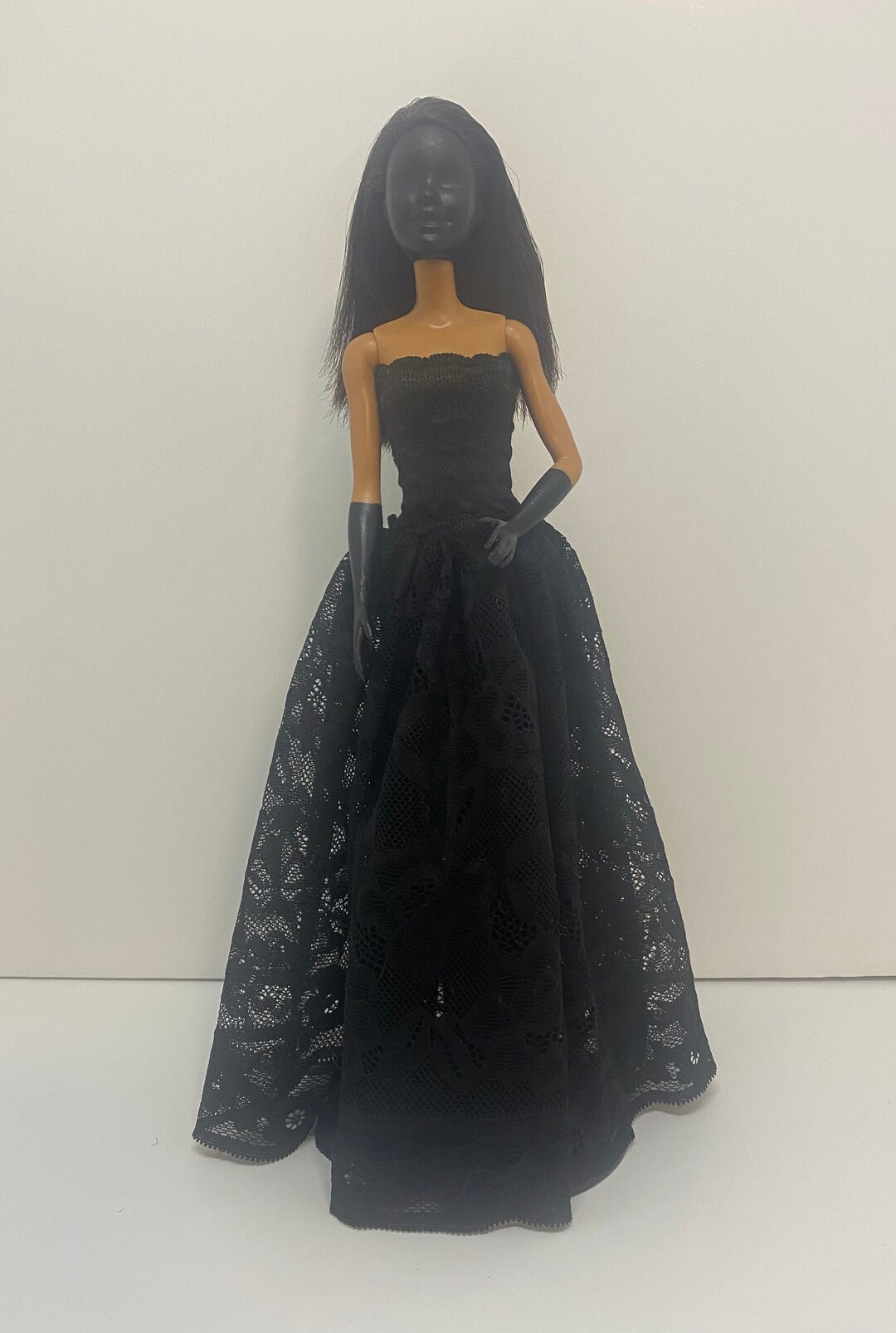 Blackout Barbie Doll: Upcycled Display Art - Etsy