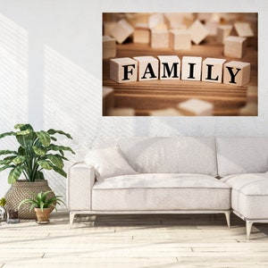 Customizable Family Photo Canvas, Custom Portrait From Photo, Custom ...