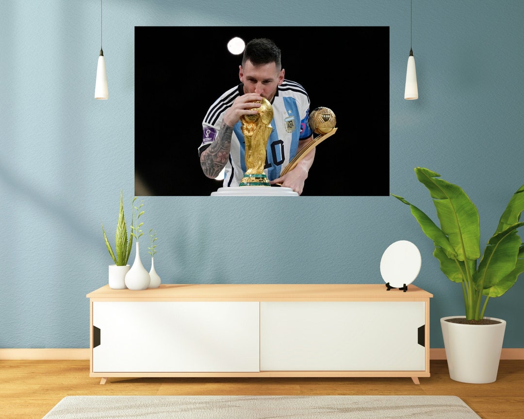 Messi Poster, Messi Canvas World Cup, Messi Canvas Wall Art, Messi ...
