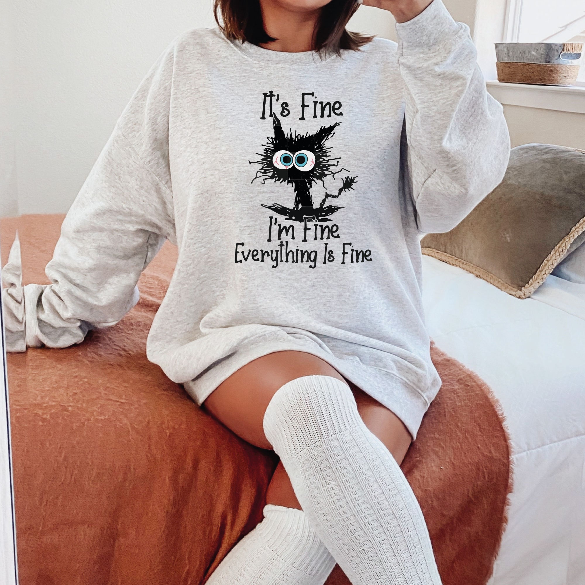 It's Fine I'm Fine Cat SVG PNG, Funny Quote (digital Download) - Etsy