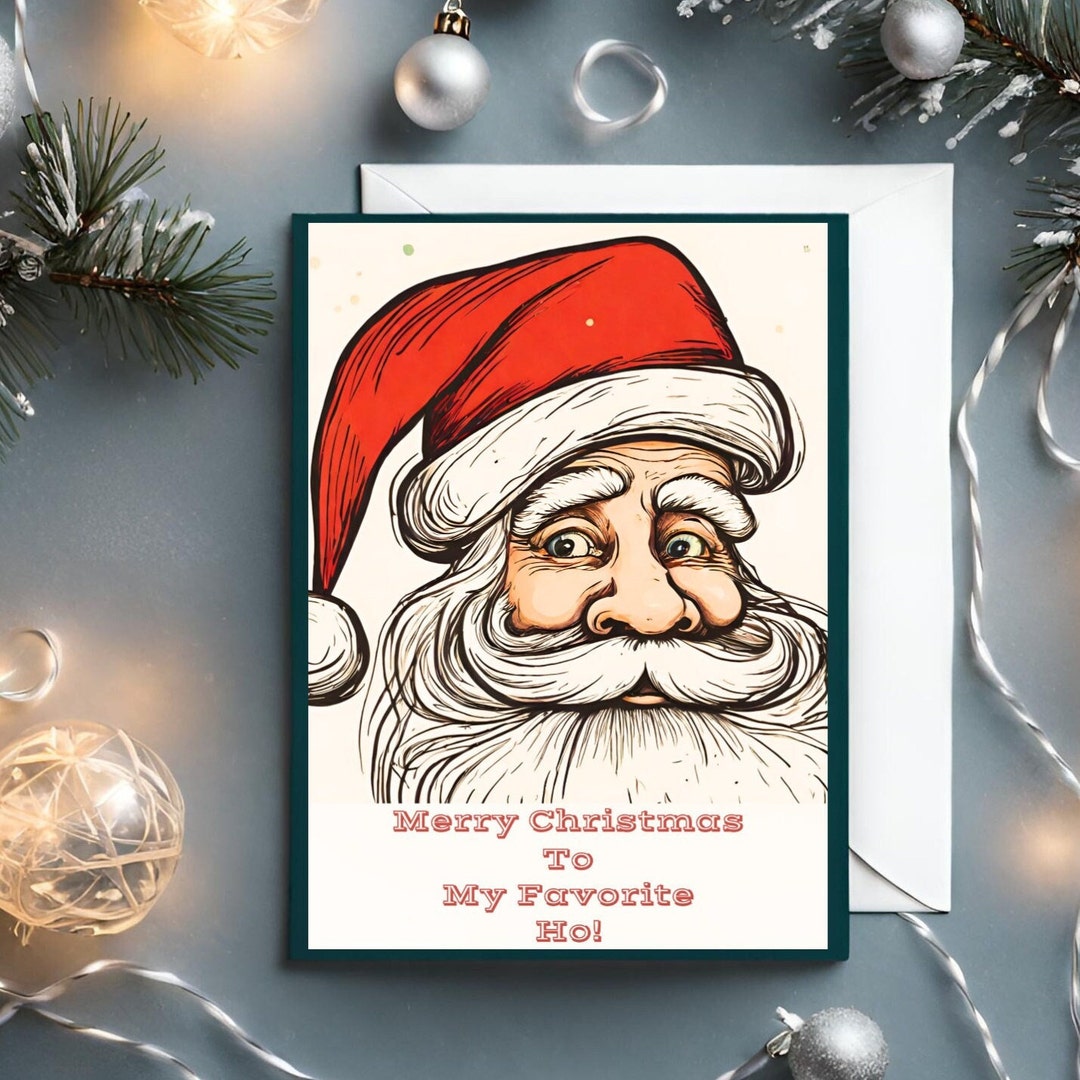 Snarky Christmas Card Digital Download for Her - Etsy
