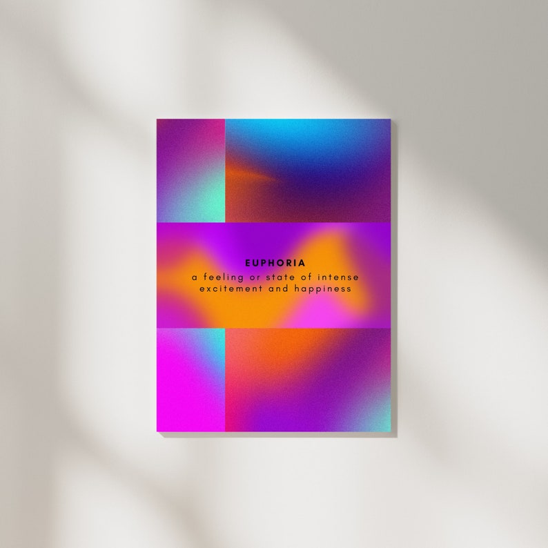 Euphoria, Psychedelic, Digital Print, Wall Art, Powerful, Statement ...