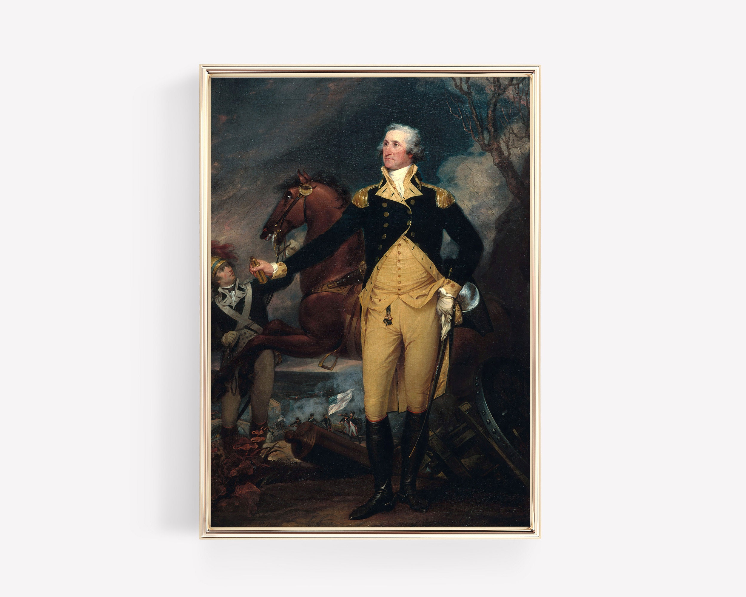 Vintage George Washington Print I 1776 Revolutionary War, Fourth of ...