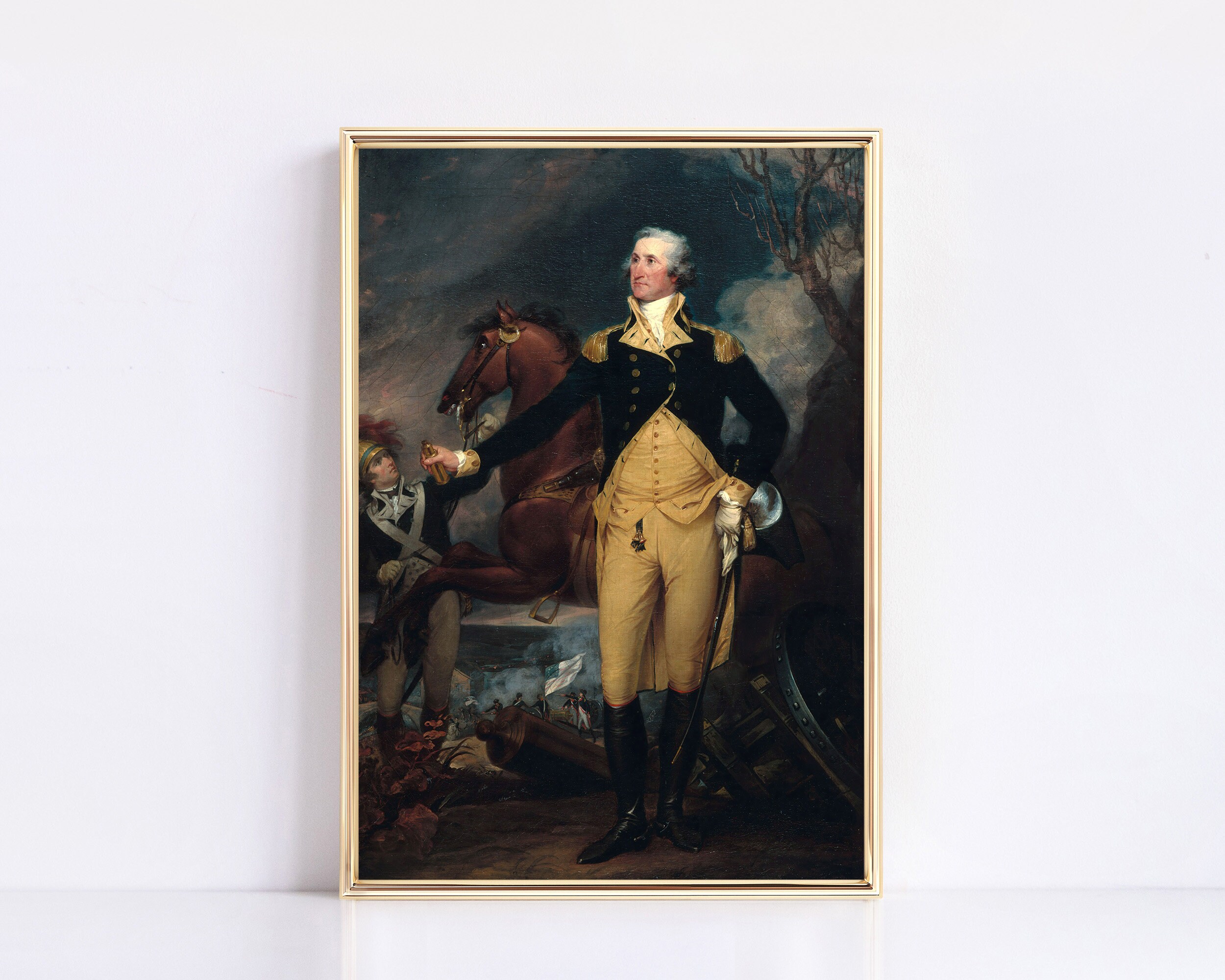 Vintage George Washington Print I 1776 Revolutionary War, Fourth of ...