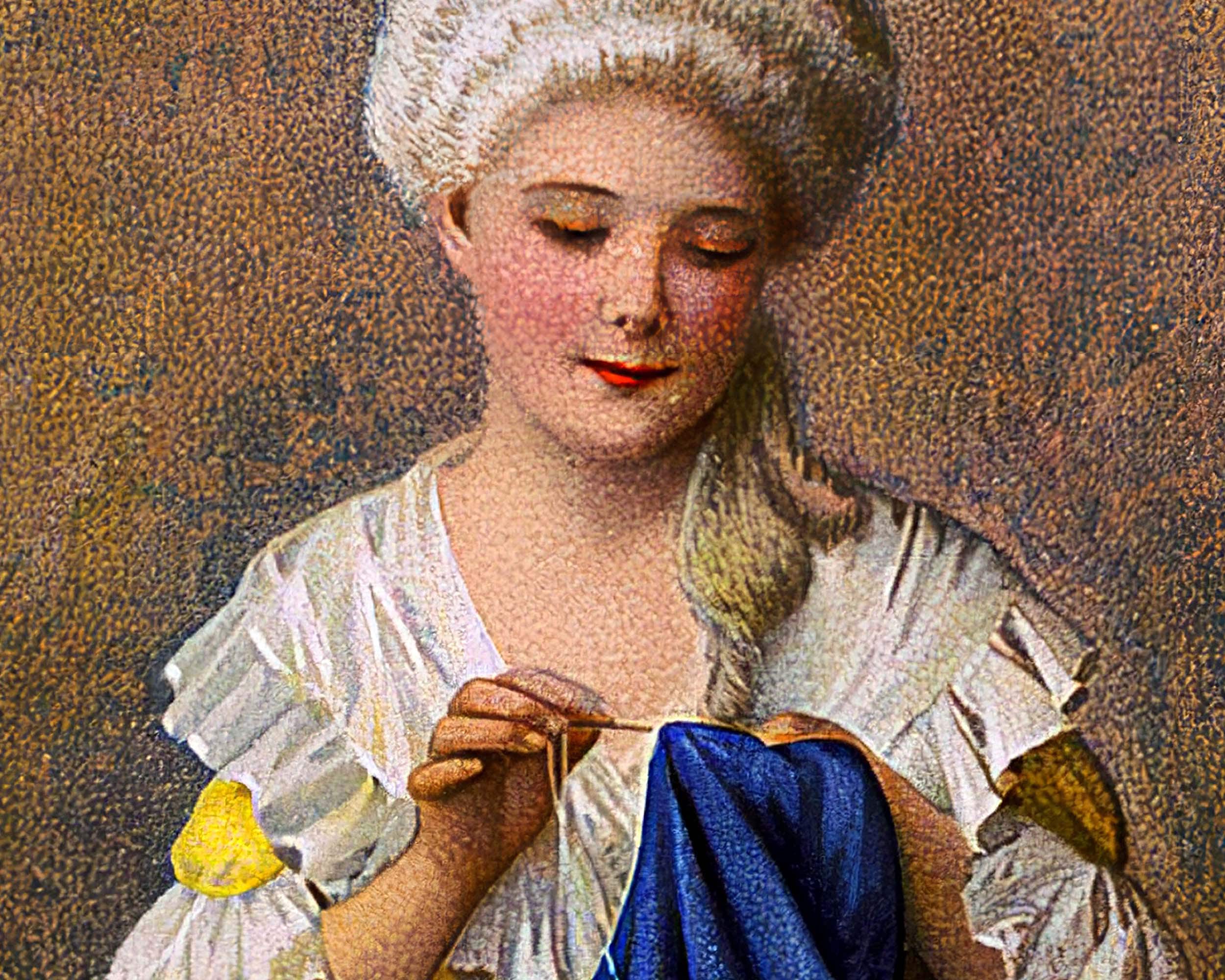 Vintage Betsy Ross Sewing American Flag Print I Revolutionary - Etsy