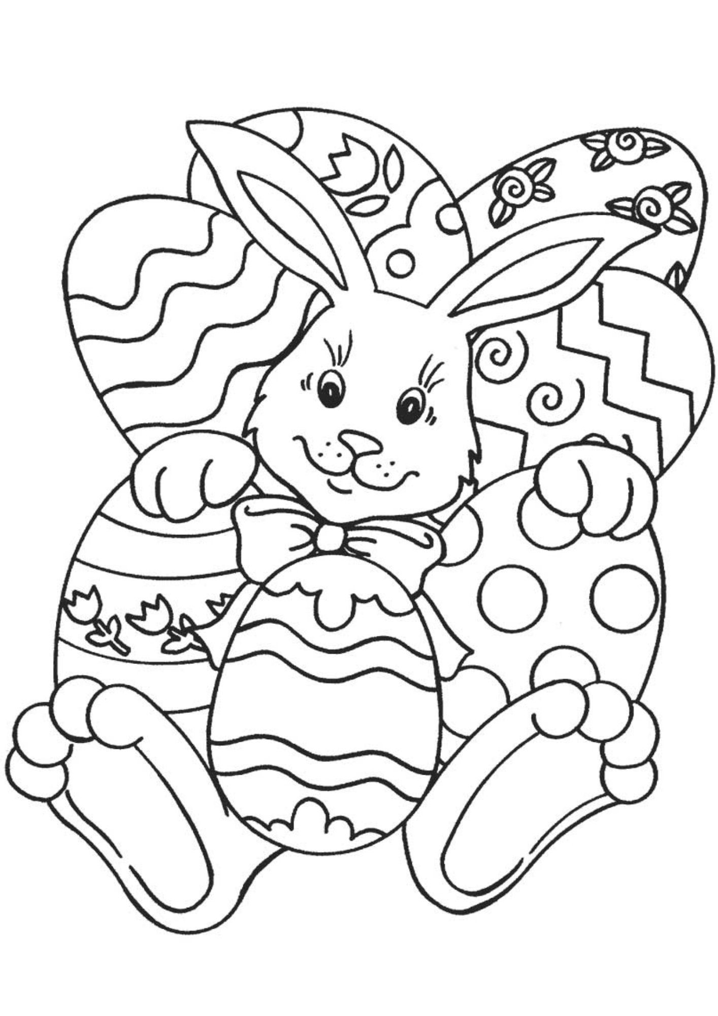 Easter Coloring Pages Printable | Printable Vertical Pages for Easter ...