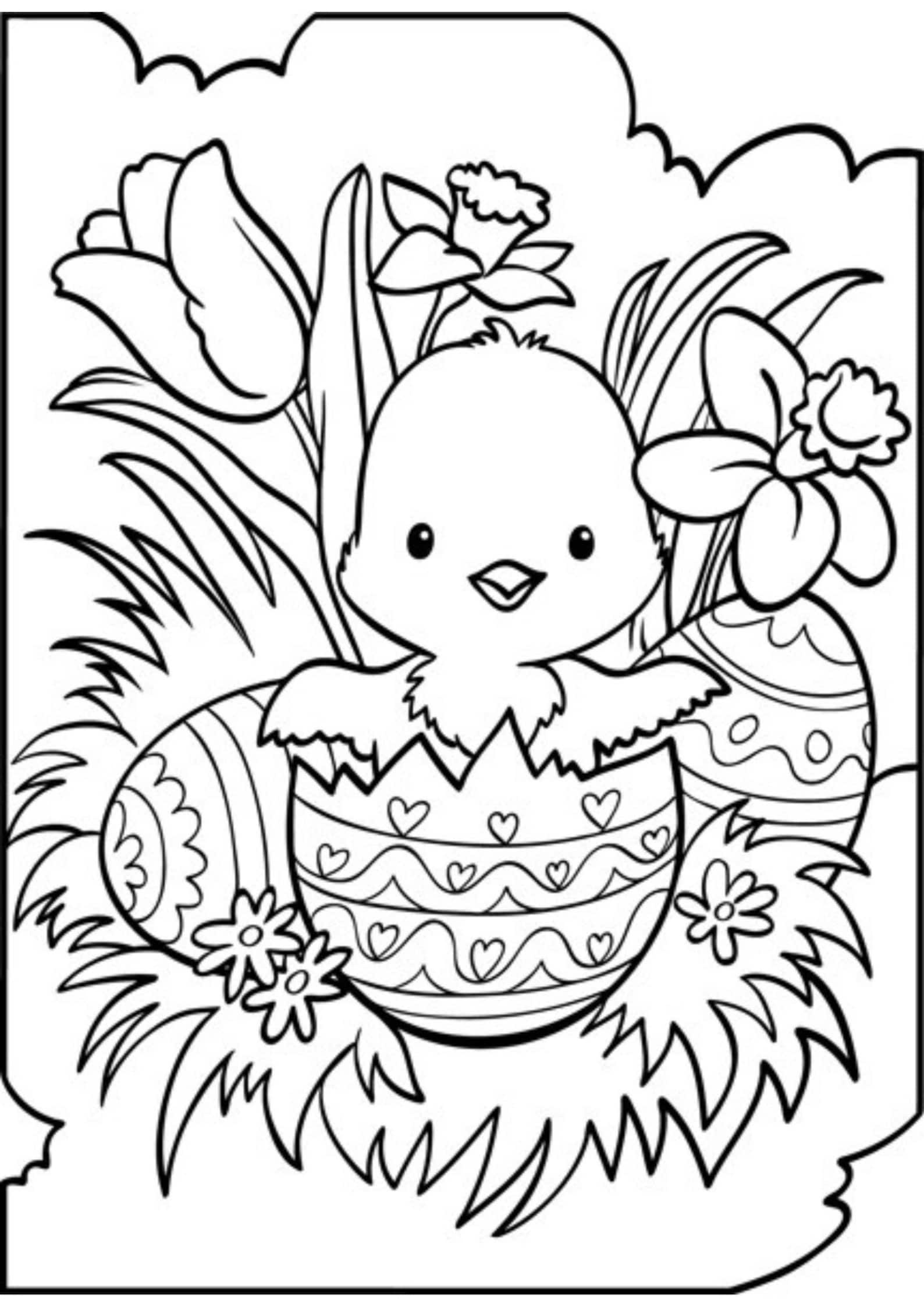 Easter Coloring Pages Printable | Printable Vertical Pages for Easter ...
