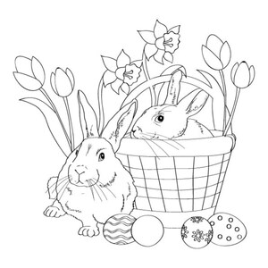 Easter Coloring Pages Printable | Printable Vertical Pages for Easter ...