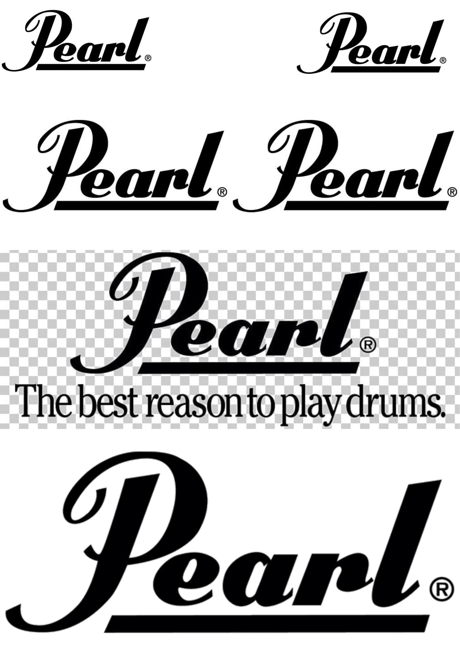 Pearl Drums Logo, Pearl Drums the Best Reason to Play Drums Logo, Pearl ...