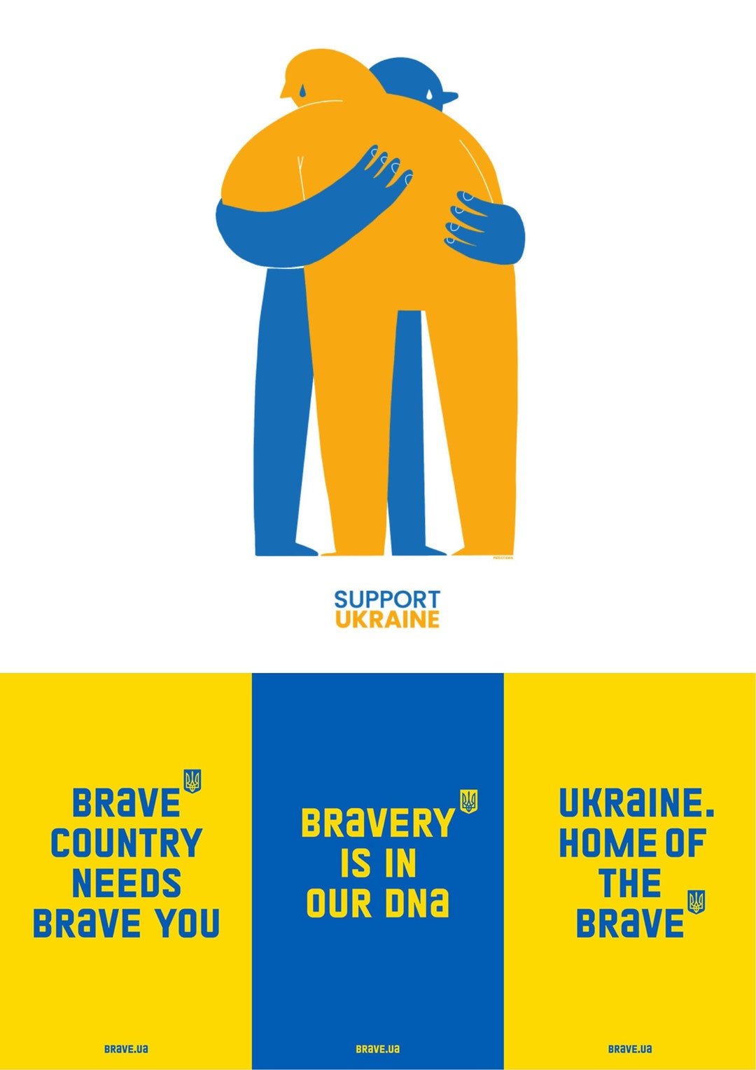 Ukraine Poster, Support Ukraine Poster, Ukraine Sticker, Support ...