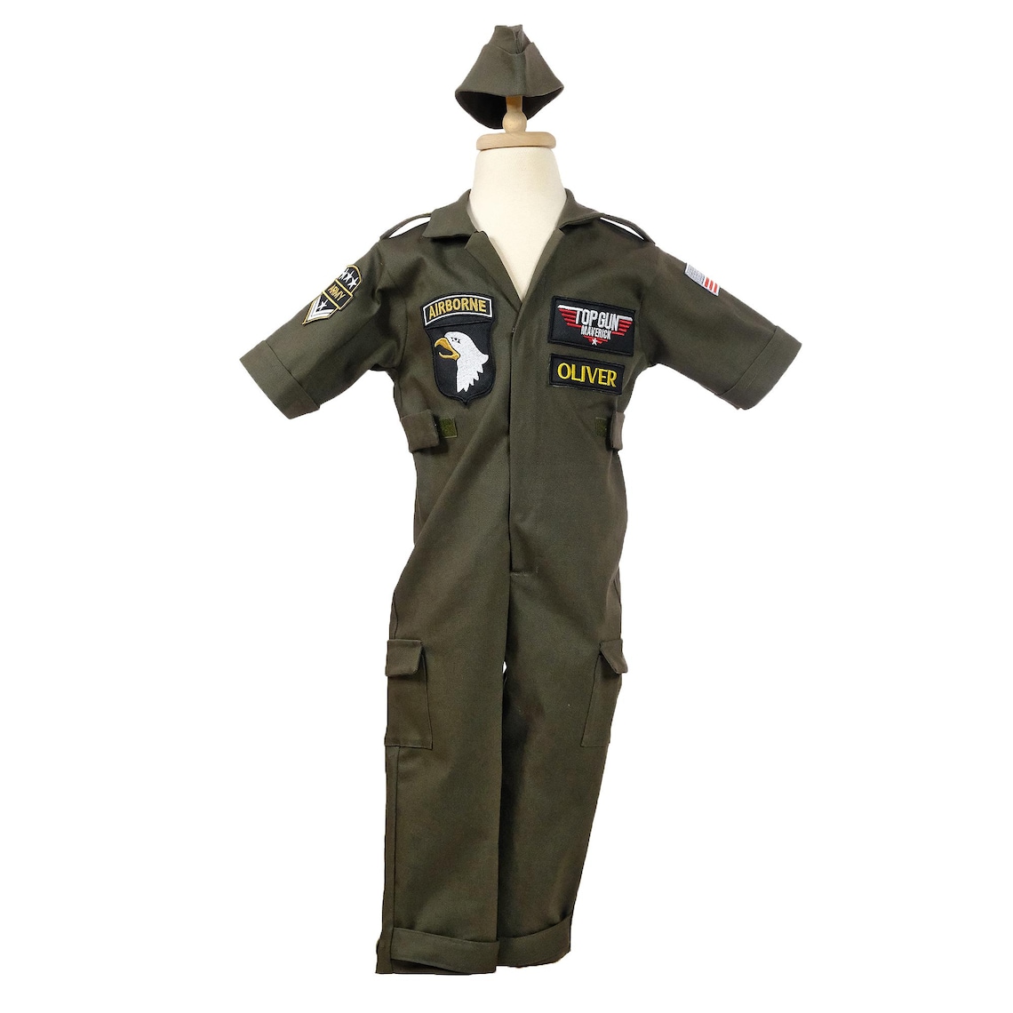 Personalized Army Air Force Pilot Costume With Hat,newborn Outfit ...